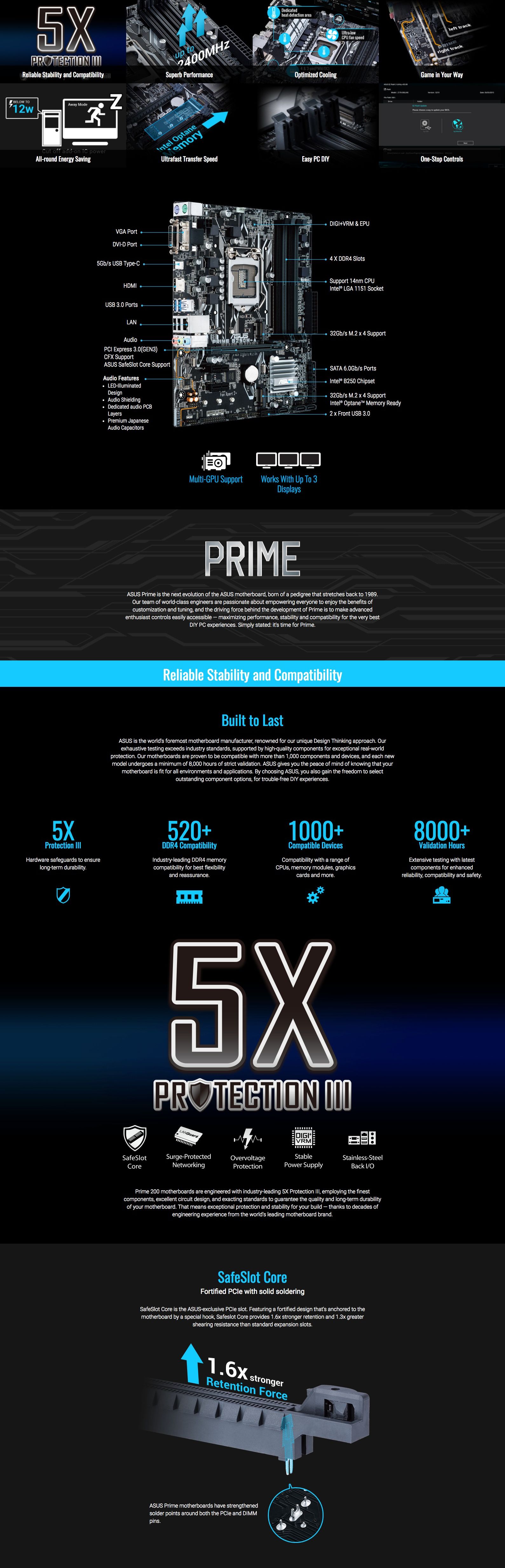 ASUS Prime B250M-A Motherboard – F 1Tech Computers